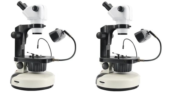 China 7W Fluorescent Light Microscope , Compensated Polarized Light Microscopy 12X - 75X supplier