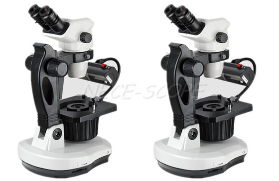 China 0.67X - 4.5X Fluorescent Zoom Gem Stereo Microscope With Digital Camera supplier