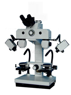 China Trinocular Bullet Comparison Microscope , Forensic Science Microscopes For Police supplier