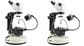 7W Fluorescent Light Microscope , Compensated Polarized Light Microscopy 12X - 75X supplier